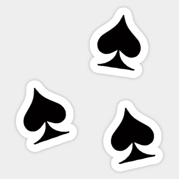 Queen Of Spades - Kisses - Sticker | TeePublic