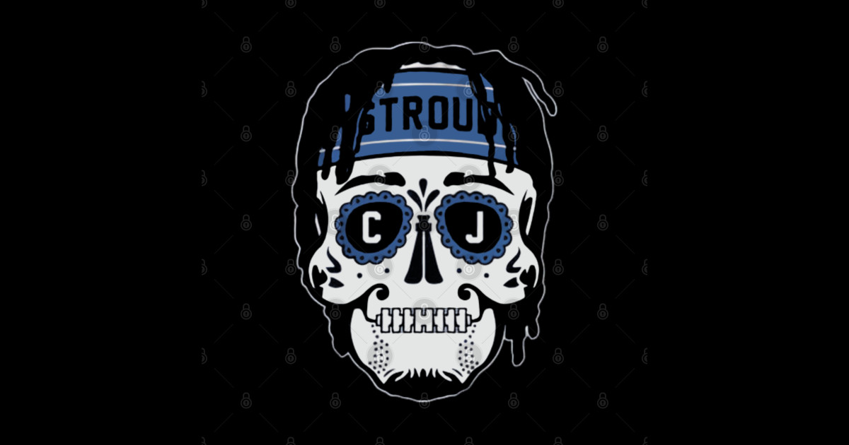 C.J. Stroud Sugar Skull - Cj Stroud - Sticker | TeePublic