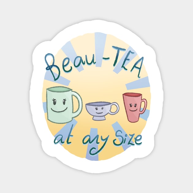 Beau-TEA At Any Size (Yellow And Blue Background) - Body Positivity ...