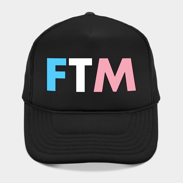 FTM Transgender Flag Colors - Female To Male - Ftm - Hat | TeePublic