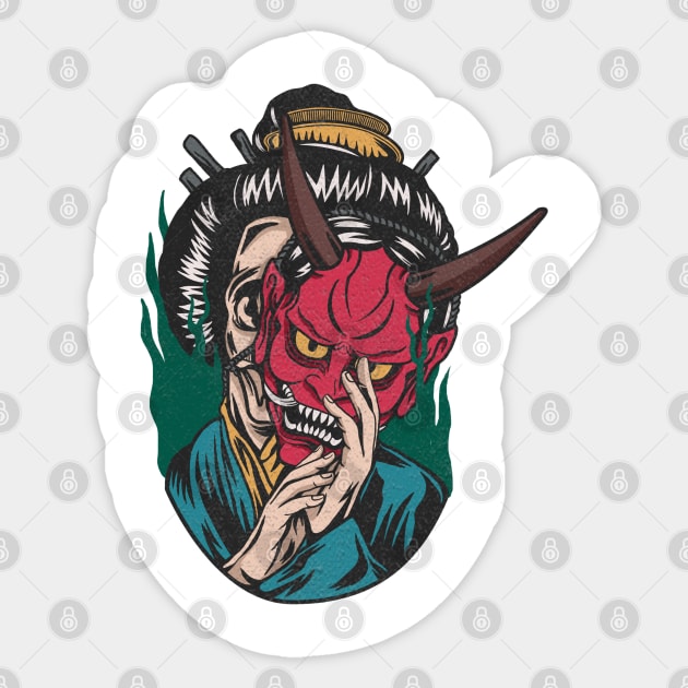 oni drawing mask