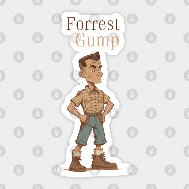 Forrest Gump - Fan Art - Forrest Gump - Sticker | TeePublic