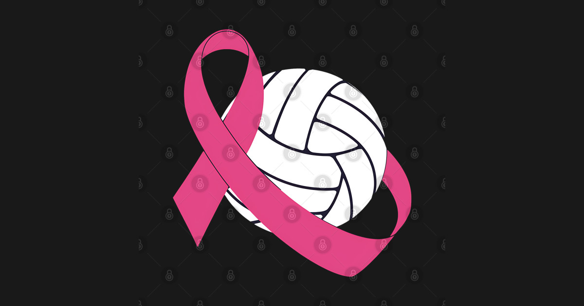 Breast Cancer Volleyball Pink Ribbon - Breast Cancer Volleyball Pink ...