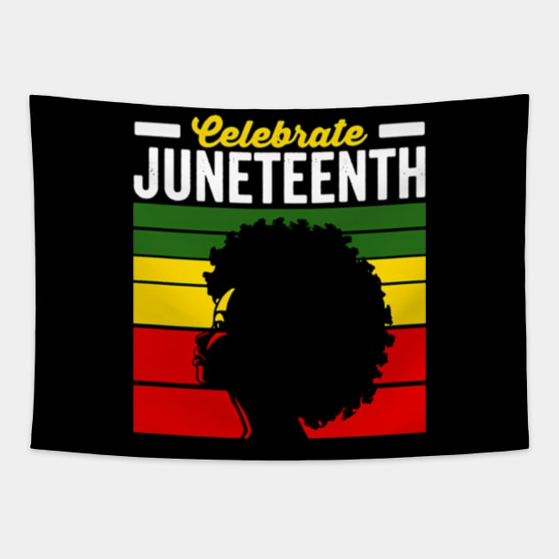 Celebrate Juneteenth Afro Woman Retro Juneteenth - Celebrate Juneteenth ...