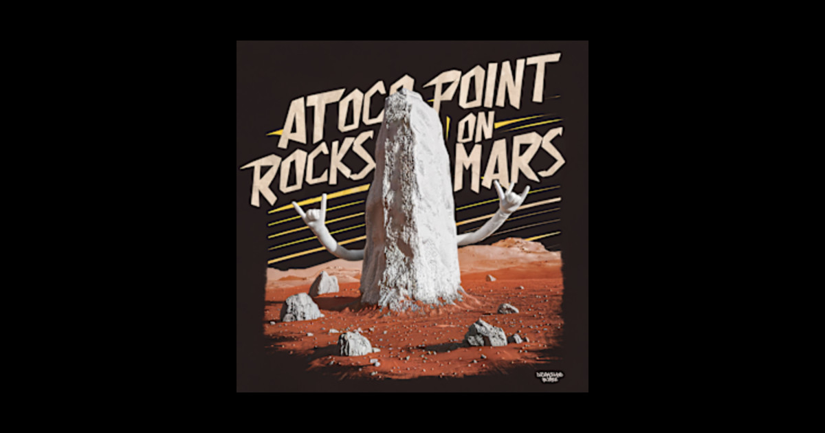 Atoco Point Rocks - Mars - Sticker | TeePublic