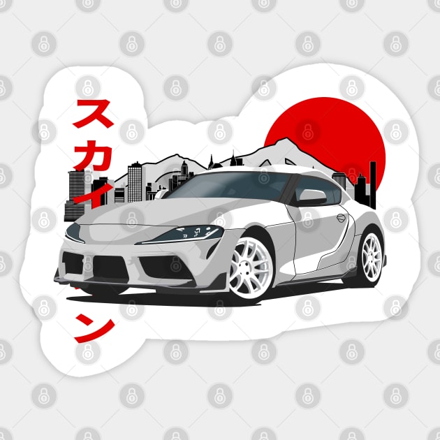 Toyota Supra MK5 (A90) JDM Style - Toyota - Sticker | TeePublic