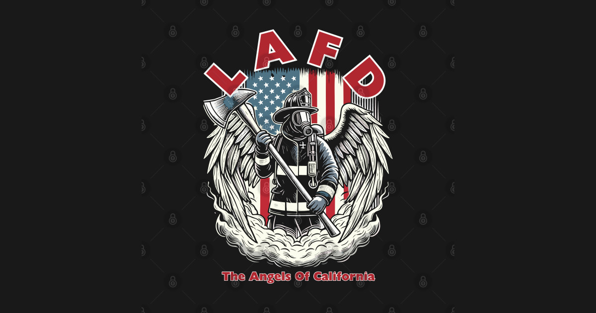 Proud LAFD Strong Los Angeles Firefighters Hero USA - Proud Lafd Strong ...