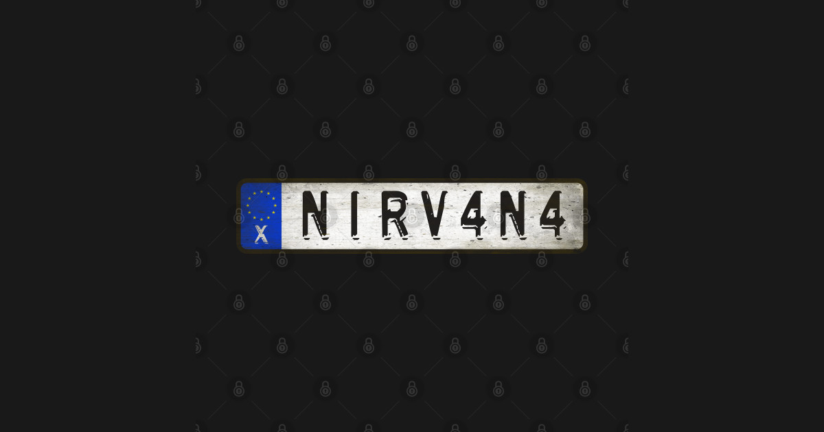 Nirvana Car license plates - Nirvana - T-Shirt | TeePublic
