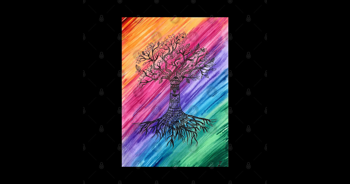 Rainbow Tree of Life - Rainbow - Posters and Art Prints | TeePublic