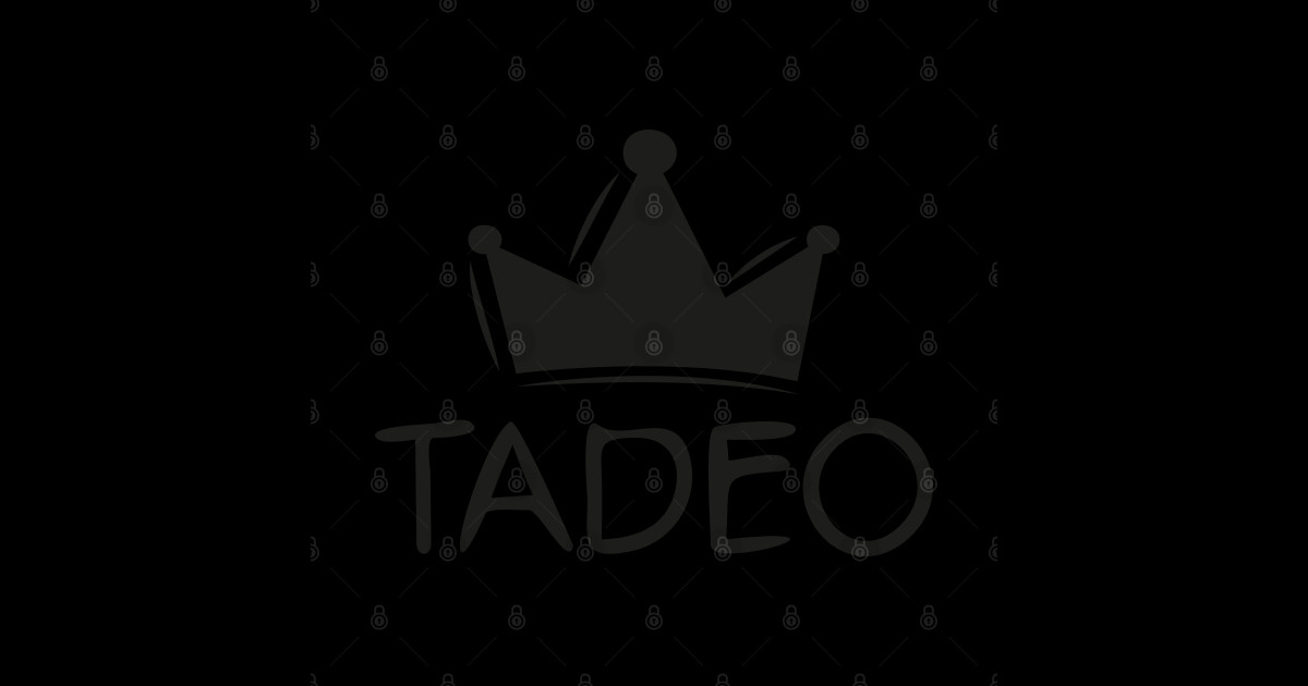 Tadeo name, Sticker design. - Tadeo - T-Shirt | TeePublic