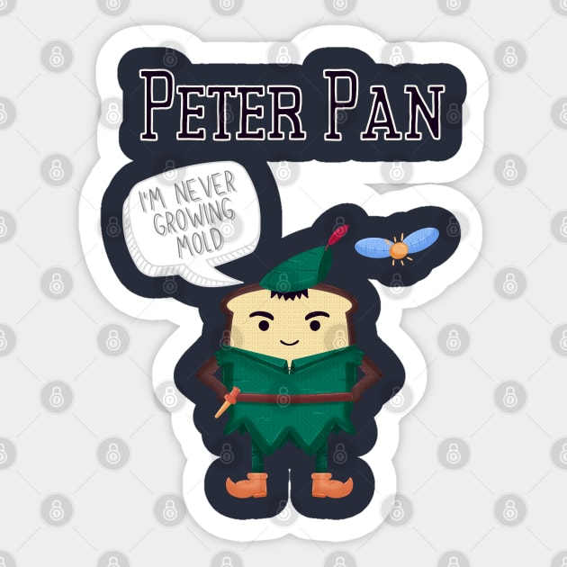 Peter Pan bread - Peter Pan - Sticker | TeePublic