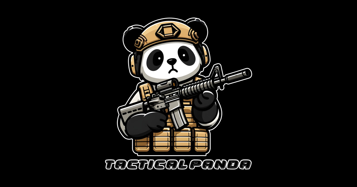 Tactical Panda - Panda - Sticker | TeePublic