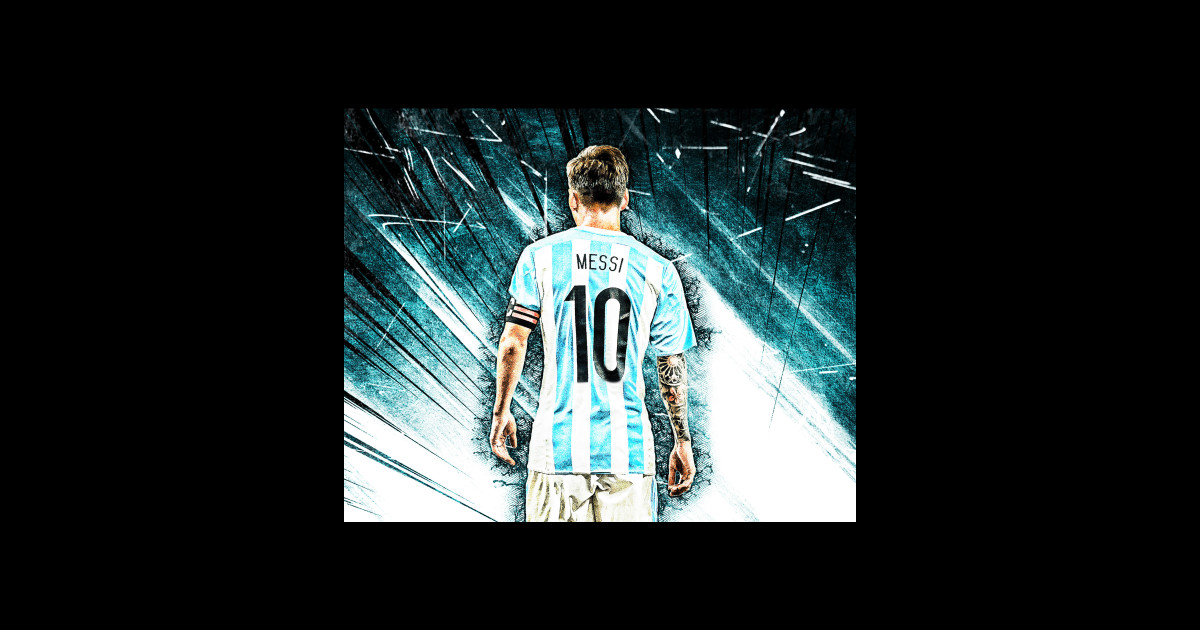 Lionel Messi 10 - Messi - Sticker | TeePublic
