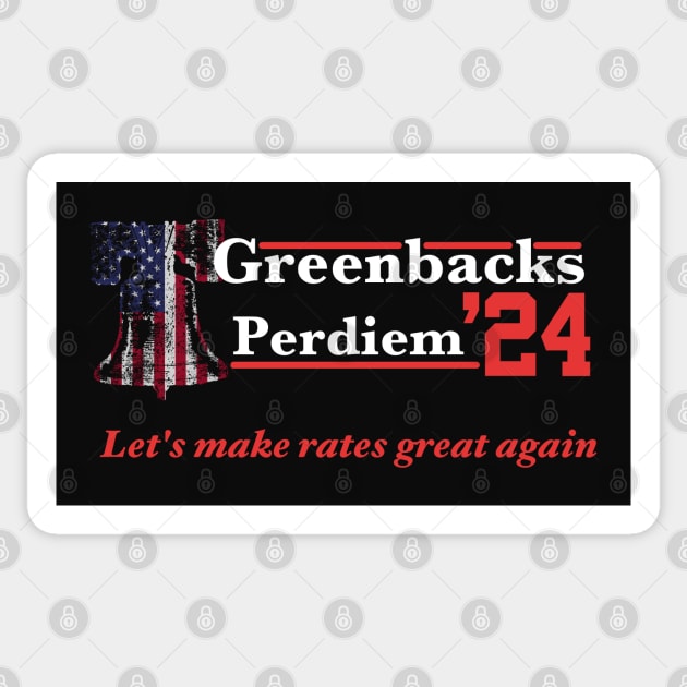 Let's make rates great again - Pay Me - Sticker | TeePublic