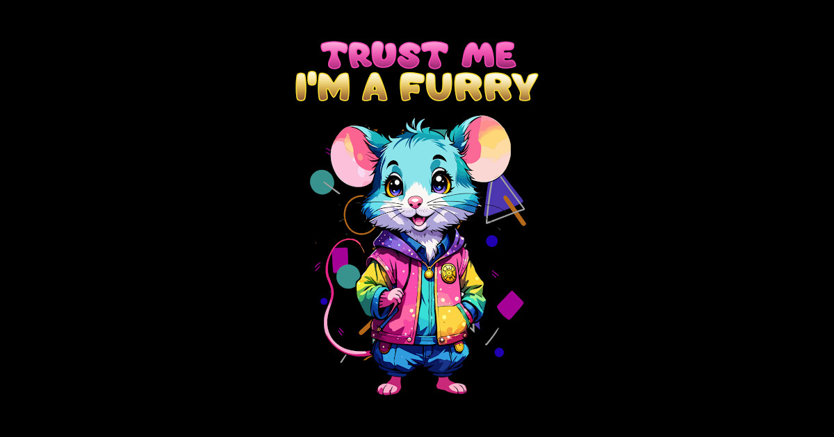 Trust Me I'm A Furry I Mouse Furries Cosplay Fandom - Furry - Sticker ...