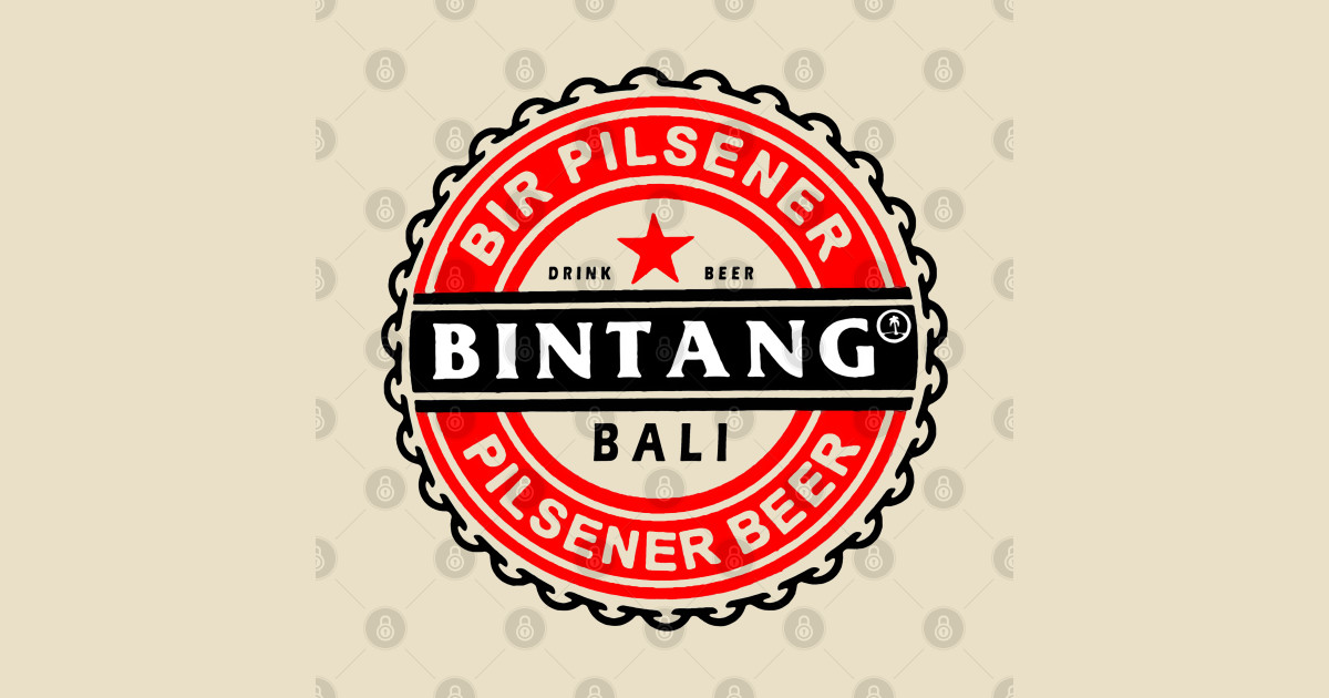 Bintang Bali Beer Balinese Souvenir - Bintang Bali Beer - T-Shirt ...