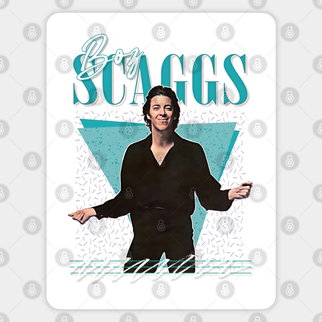 Boz Scaggs / Retro 80s Design - Boz Scaggs - Sticker | TeePublic