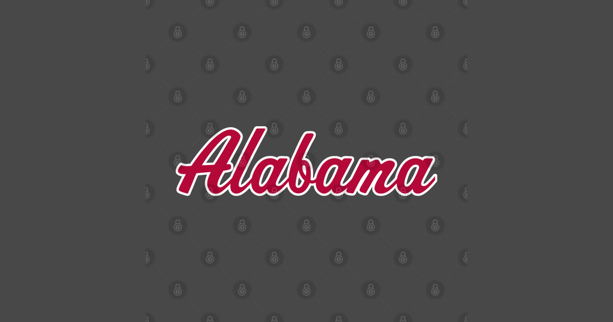 Alabama Script - Alabama Football - T-Shirt | TeePublic