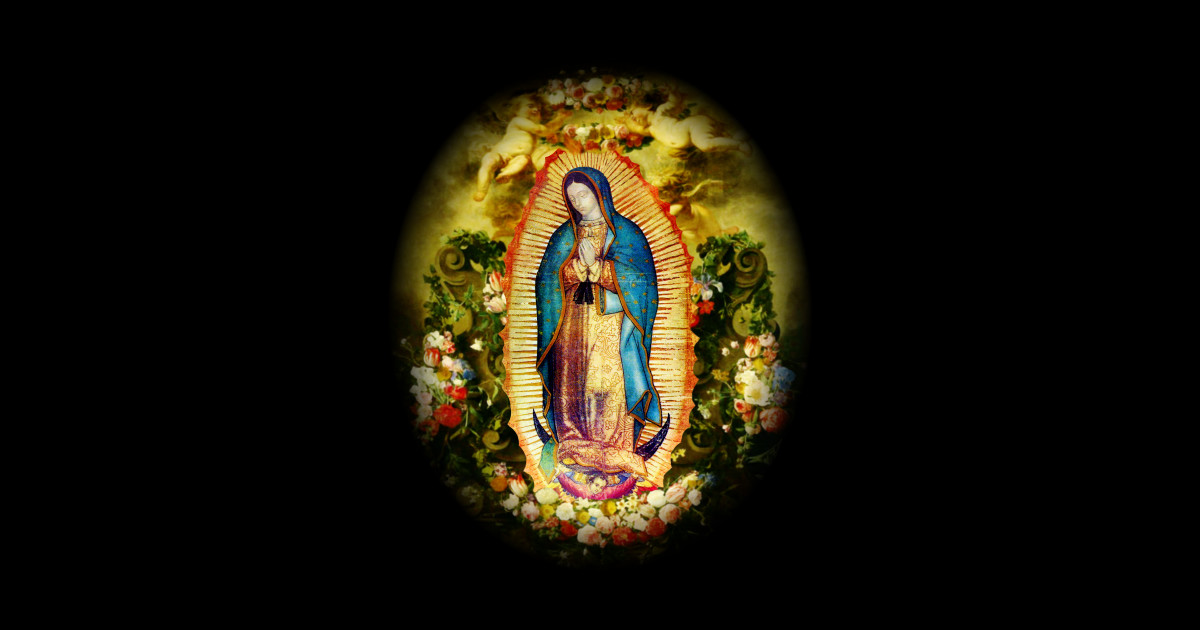 Our Lady of Guadalupe Mexican Virgin Mary Mexico Aztec Tilma 20-105 ...