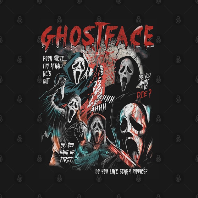 Scream Ghostface - Scream Movie - T-Shirt | TeePublic