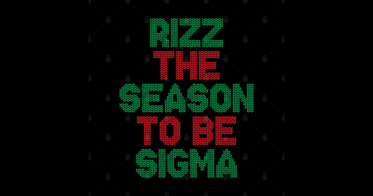 Rizz The Season - Funny Gen Alpha Slang Christmas - Rizz The Season ...