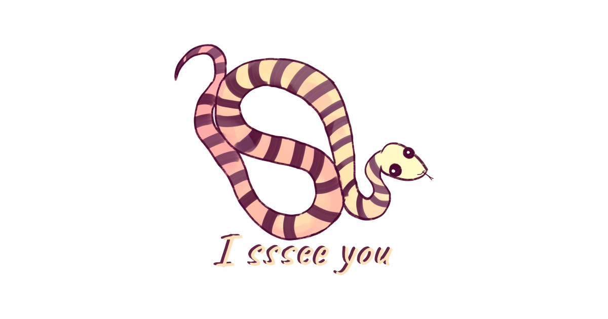 Cute watercolor snake - Stay Back - T-Shirt | TeePublic