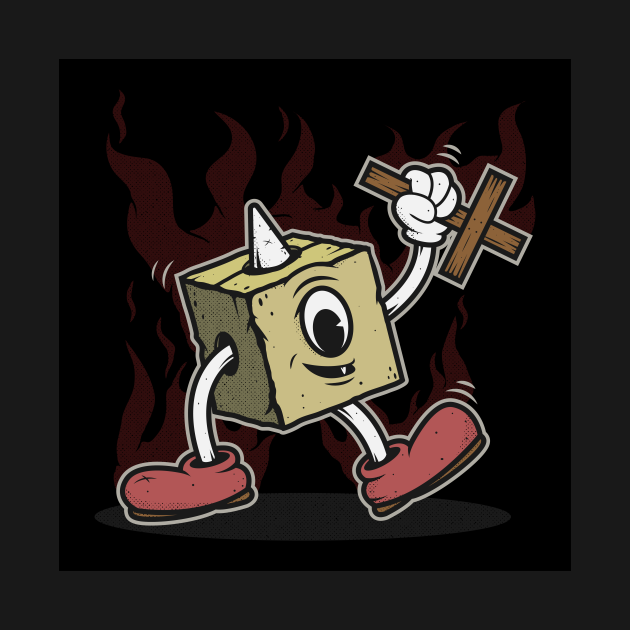 Boxman Cartoon Box Demon - Cartoon - T-Shirt | TeePublic