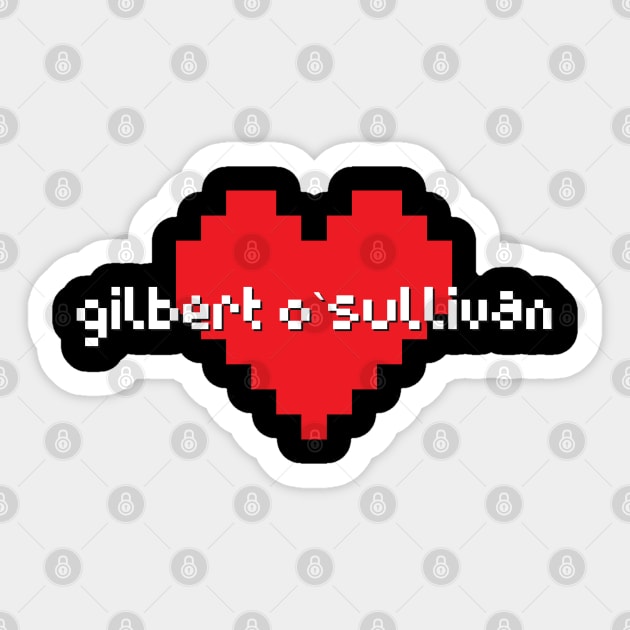 Gilbert o`sullivan -> pixel art - Gilbert O Sullivan - Sticker | TeePublic