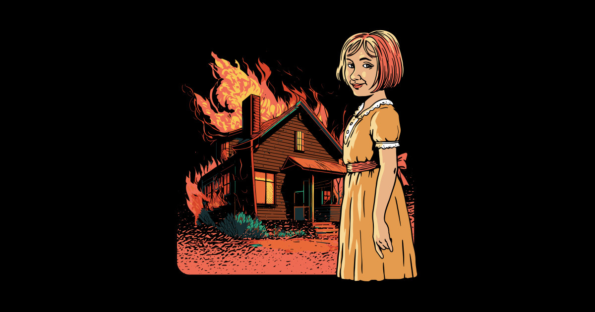 Funny Internet Meme Smiling Girl with Burning House // F Around and ...