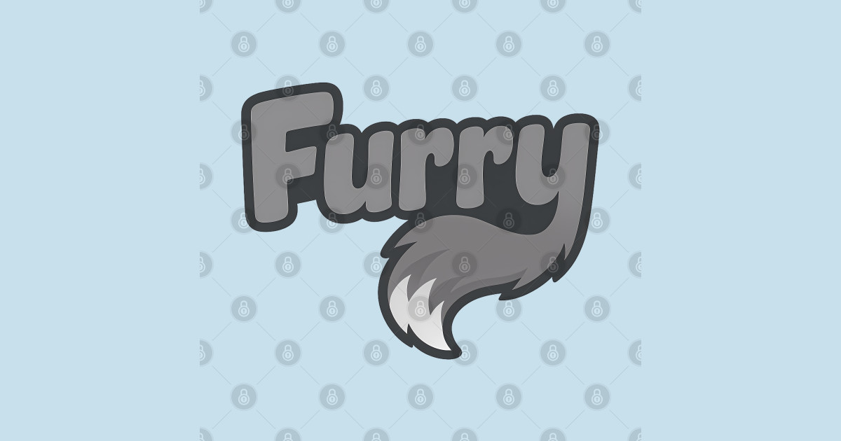Furry Wolf Tail Sign or Logo - Furry - T-Shirt | TeePublic