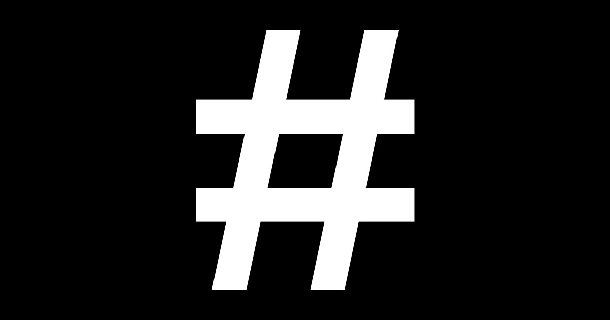 Hashtag - Pound Sign Social Media Design - Hashtag - Phone Case | TeePublic