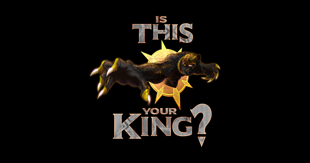 Killmonger Gold T-shirt - Killmonger - Sticker | TeePublic