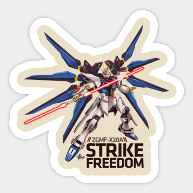 Strike Freedom Gundam Sticker Teepublic