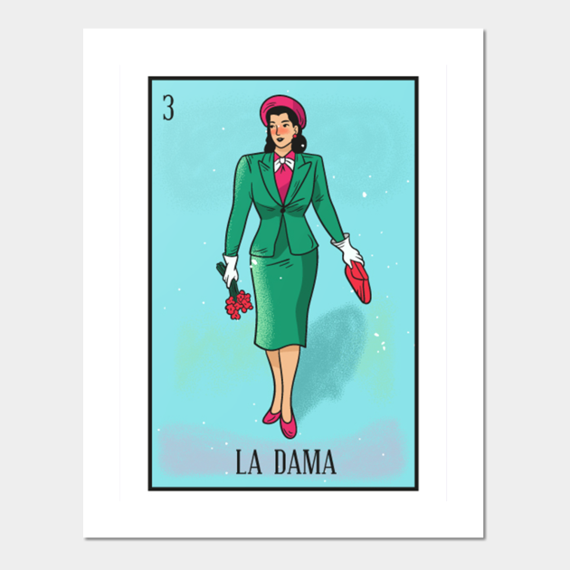 Mexican Loteria La Dama Loteria Mexican The Lady Mexican India ...