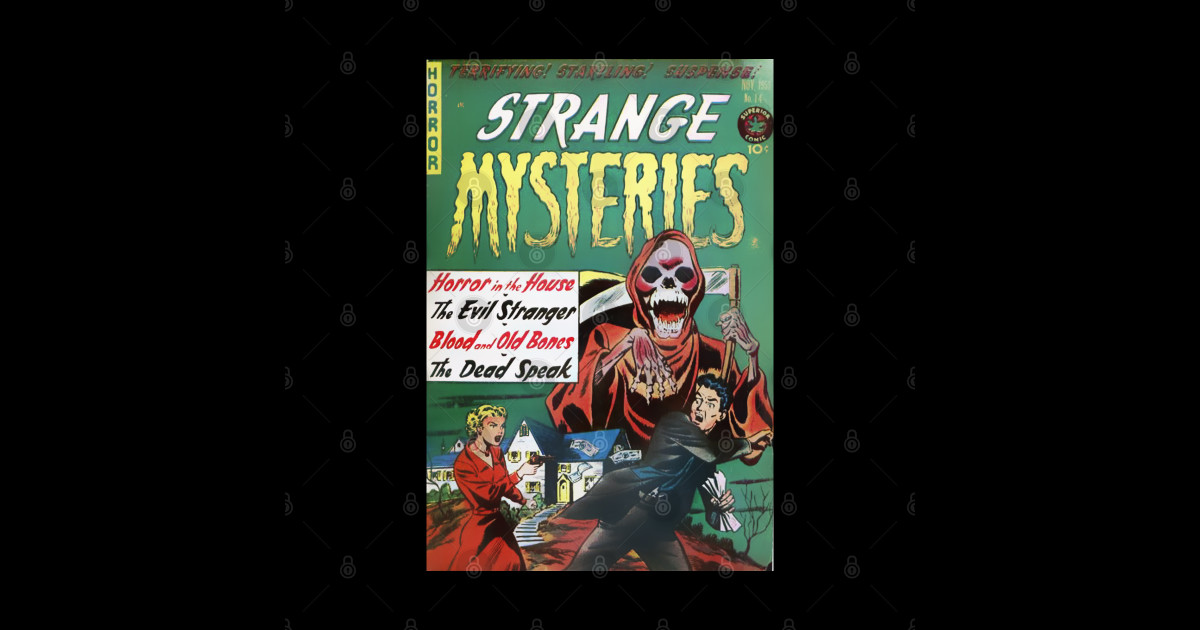 Strange Mysteries #14 - Horror Comic - Posters and Art Prints | TeePublic