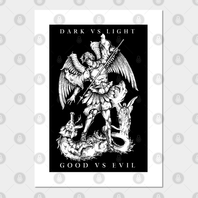 dark versus light evil versus good angel vs dragon - Dark Versus Light ...