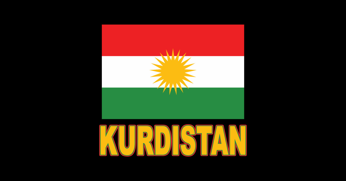 The Pride of Kurdistan - Kurdish Flag Design - Kurdistan - Sticker ...