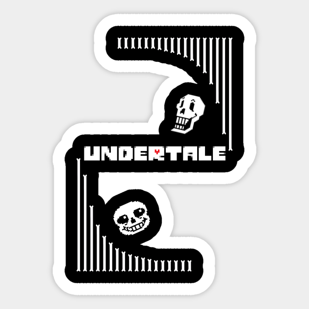 Undertale Bone Wave - Sans - Sticker | TeePublic