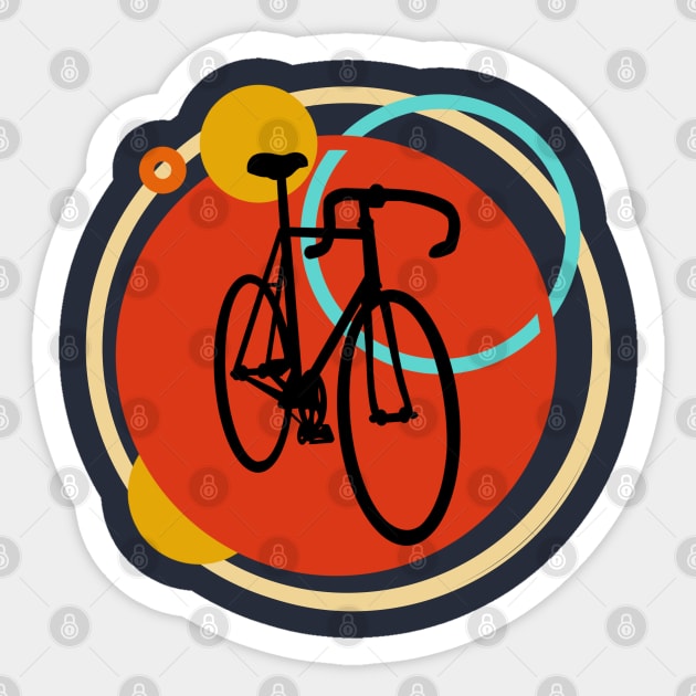 Retro Fixie 1 - Cycling - Sticker | TeePublic