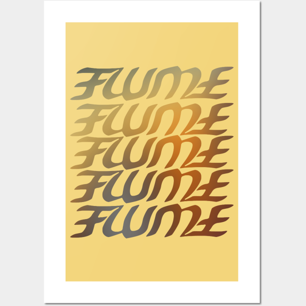 Hi This Is Flume Logo Multi-Coloured 6 - Flume - Posters and Art Prints ...