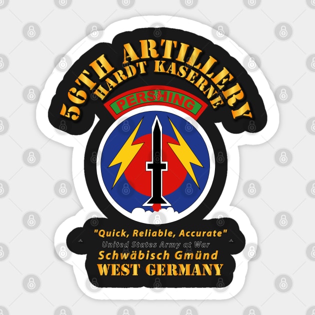 56th Artillery Command - Pershing - Hardt Kaserne - Veteran - Sticker ...