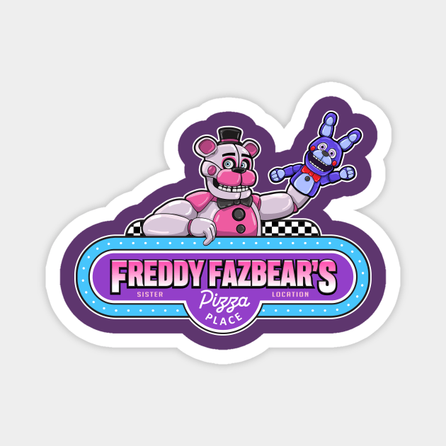 FNAF Funtime Freddy movie sign - Five Nights At Freddys - Magnet ...