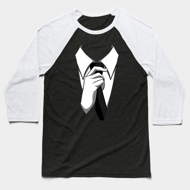 Anonymous suit - Anonymous Tie Suit - Baseball T-Shirt | TeePublic