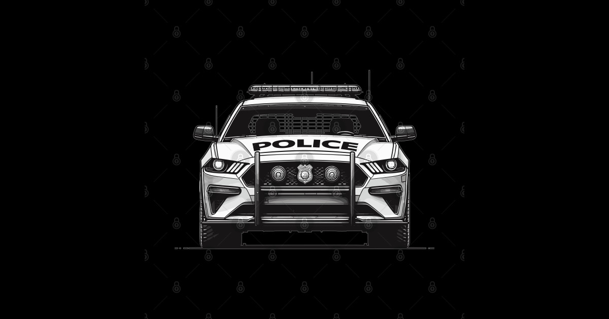 Police car - Police Car - Sticker | TeePublic