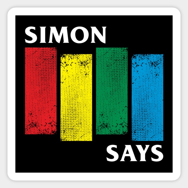 Simon Says - Board Games - Sticker | TeePublic