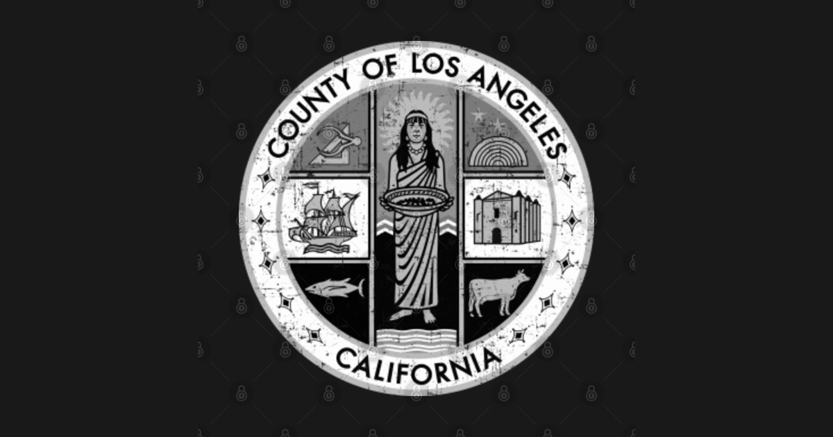 Seal of Los Angeles California County - flag symbol logo emblem decal ...