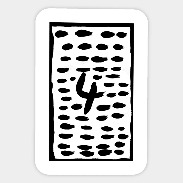 The number four - Four - Sticker | TeePublic