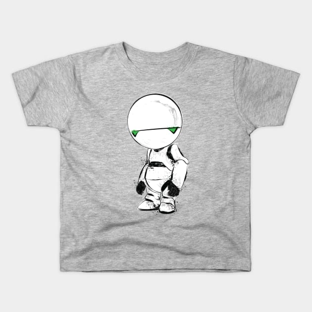 Paranoid Android - The Hitchhikers Guide To The Galaxy - Kids T-Shirt ...