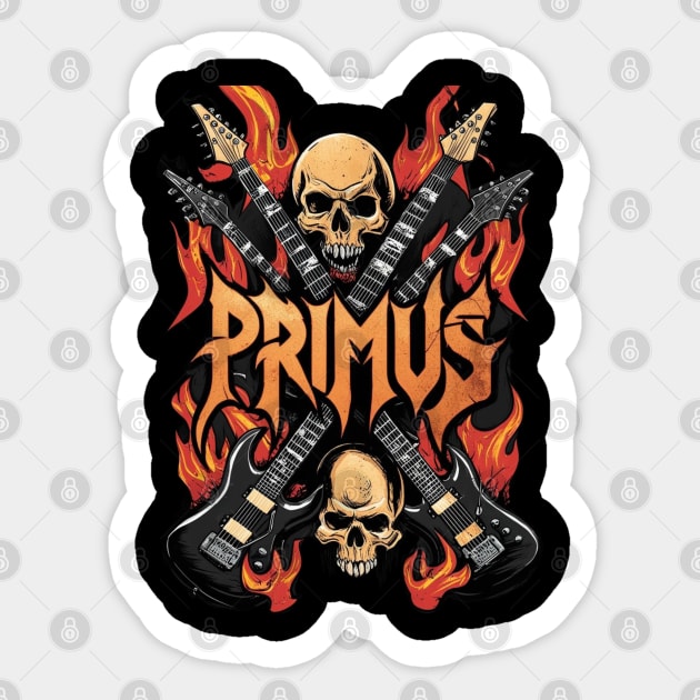 fire primus band fan art - Rock Band - Sticker | TeePublic