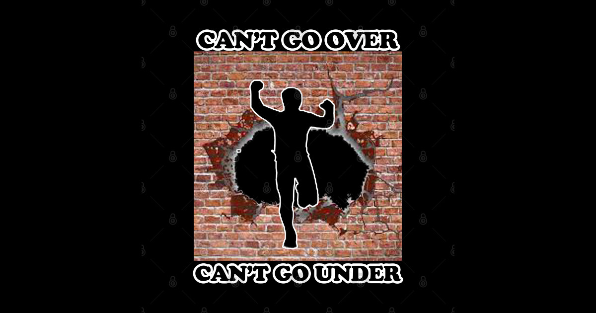 Can't Go Over Cant Go Under- Fitness - Fitness Motivation - Sticker ...